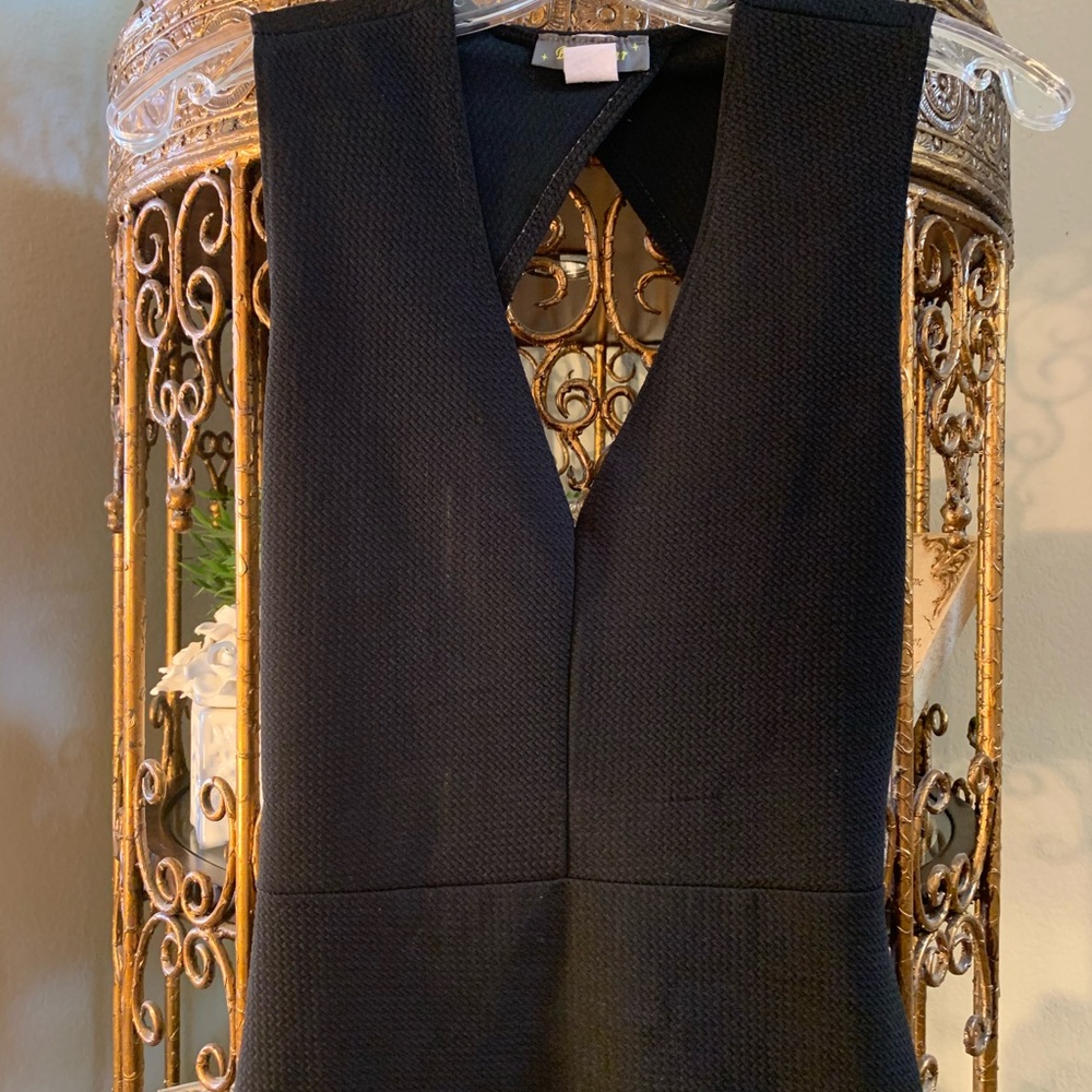 Brat Star Little Black Dress Open Back - Gem